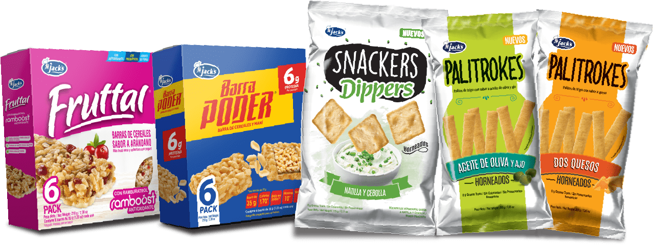 Snacks, cereales, barquillos, sorbetos y más | Alimentos Jack's Costa Rica
